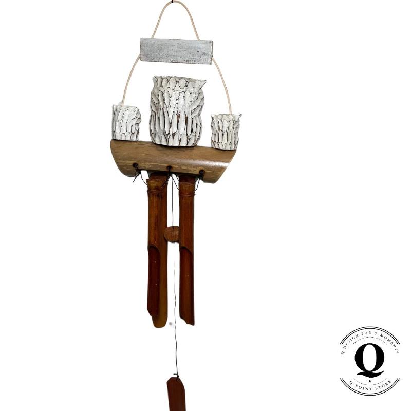 Tuulikello bambua pöllöt, tervetuloa – Q-Point